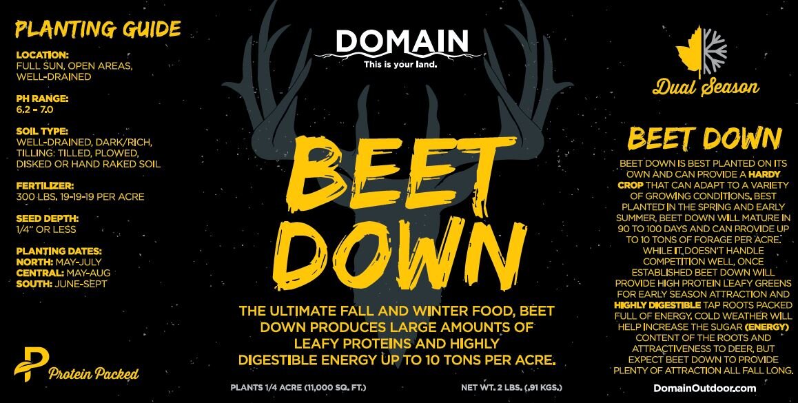 Beet Down™ Food Plot Seed - Domain Outdoor